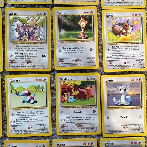 Pokemon | Toys | 34 Assorted Normal Pokemon Cards | Poshmark